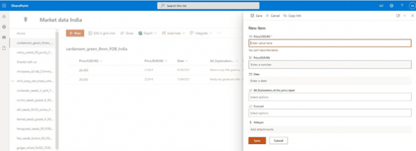 How to enter prices - Commodity Board Europe GmbH
