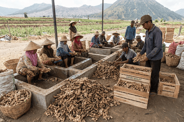Indonesian Ginger Export Supply Strengthens with 10–12% Output